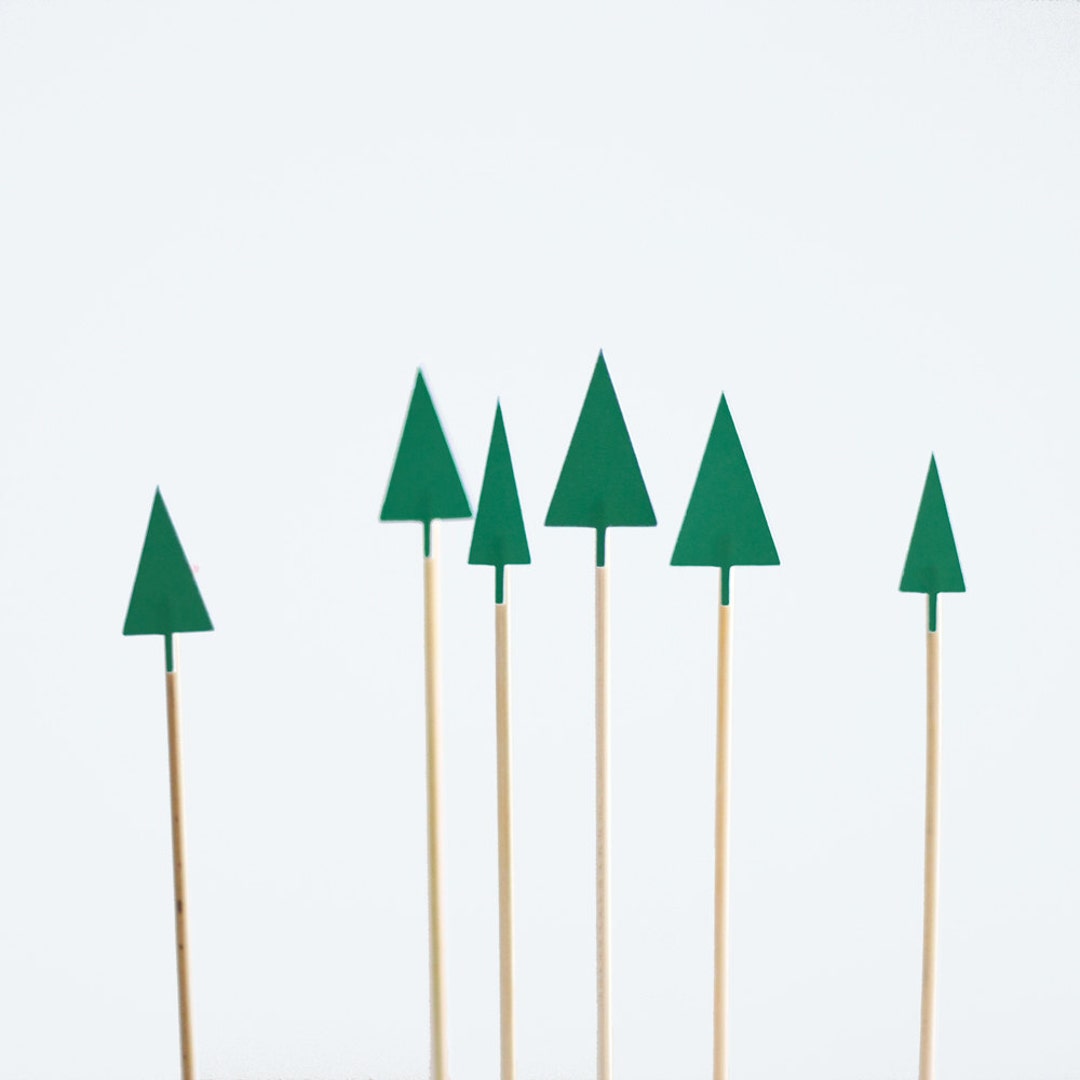 Tree Farm Papercut Cupcake Toppers | Set of 12 - Etsy