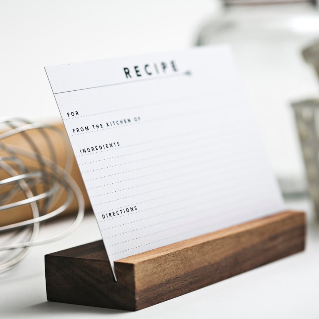 Recipe Card Set - Etsy