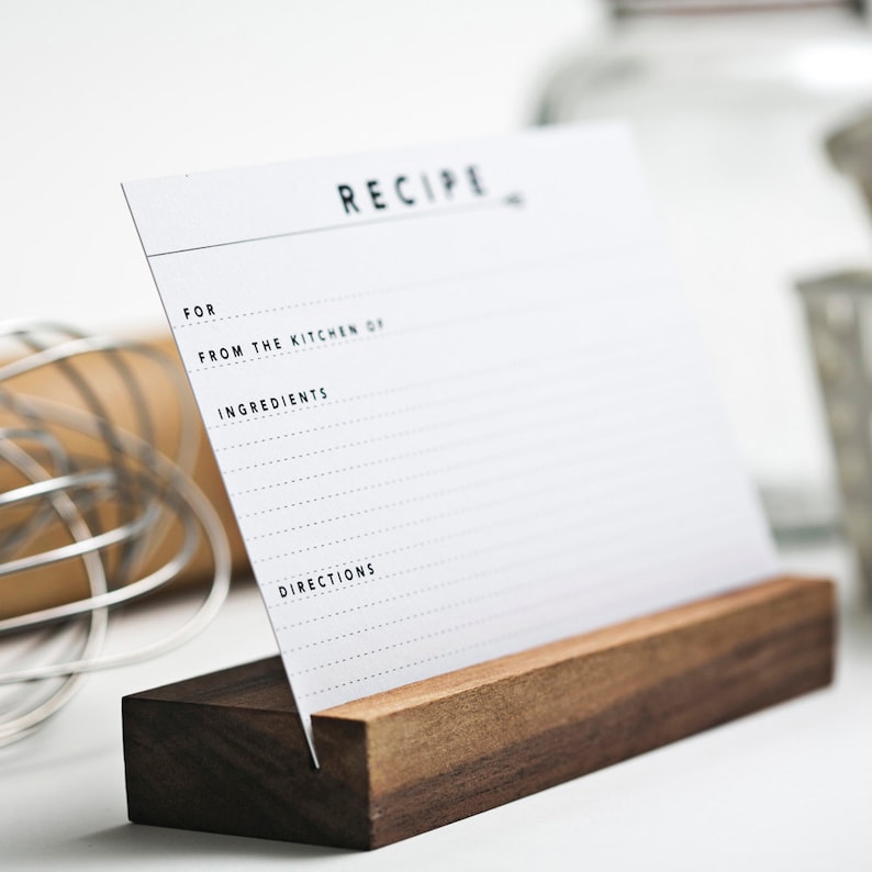 Recipe Card Set - Etsy