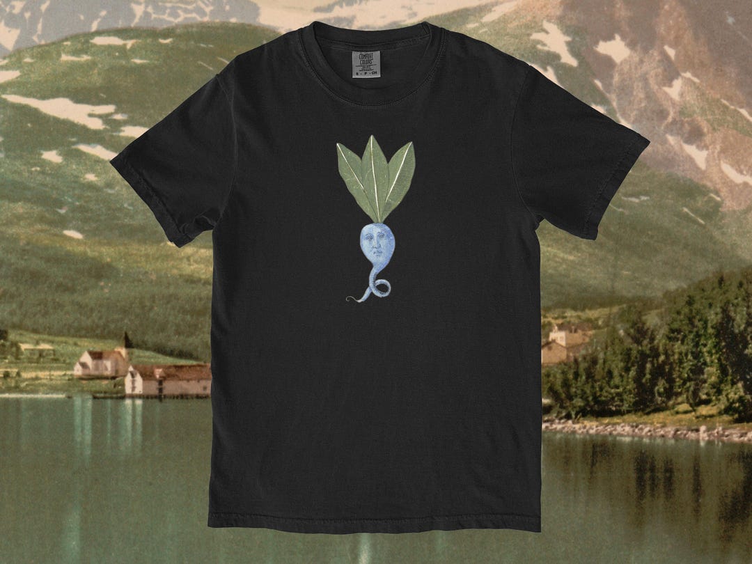 Quirky Medieval Festival Shirt Botanical Turnip Graphic Tee, Perfect ...