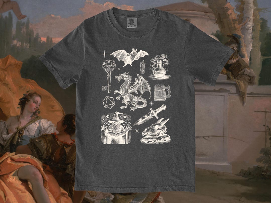 TTRGP Fantasy Merch Adventure Icons Tee Dnd Campaign Shirt Dungeon ...