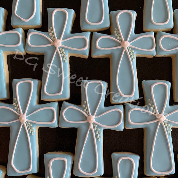 Cross Sugar Cookies - Etsy