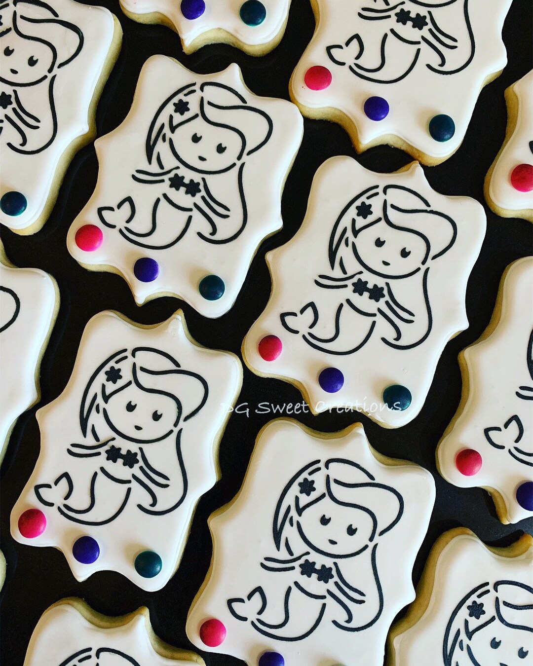 Paint Your Own Mermaid Cookie - PYO Cookie - Mermaid Sugar Cookie - One ...