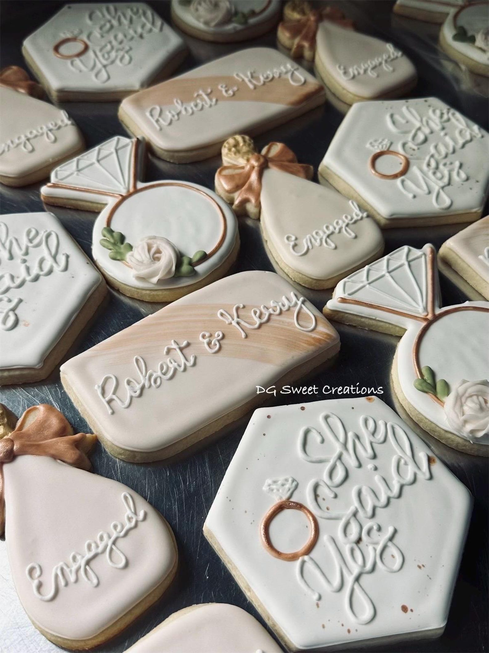 She Said Yes - Engagement Cookies - 12 Cookies - Etsy