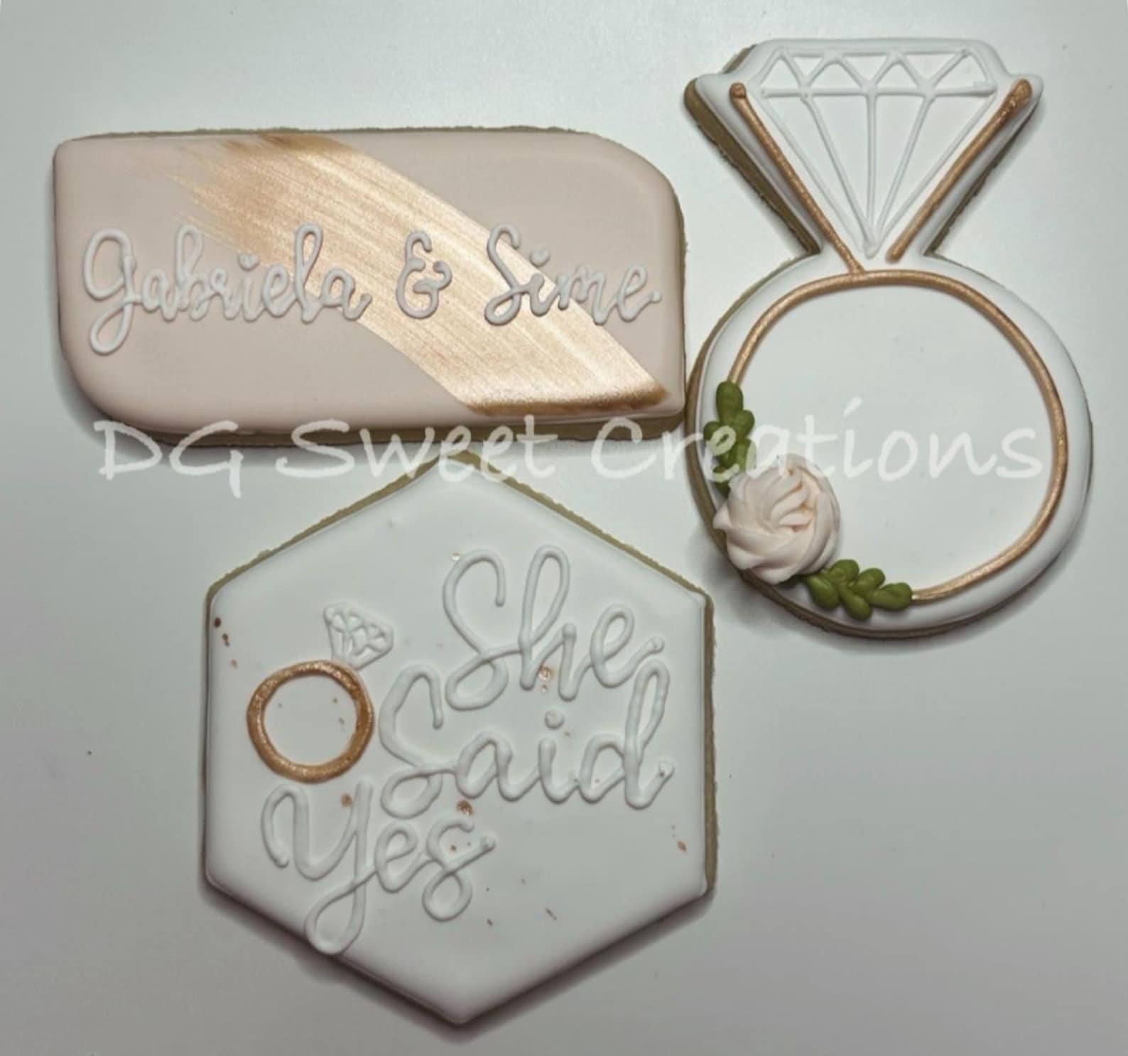 She Said Yes - Engagement Cookies - 12 Cookies - Etsy
