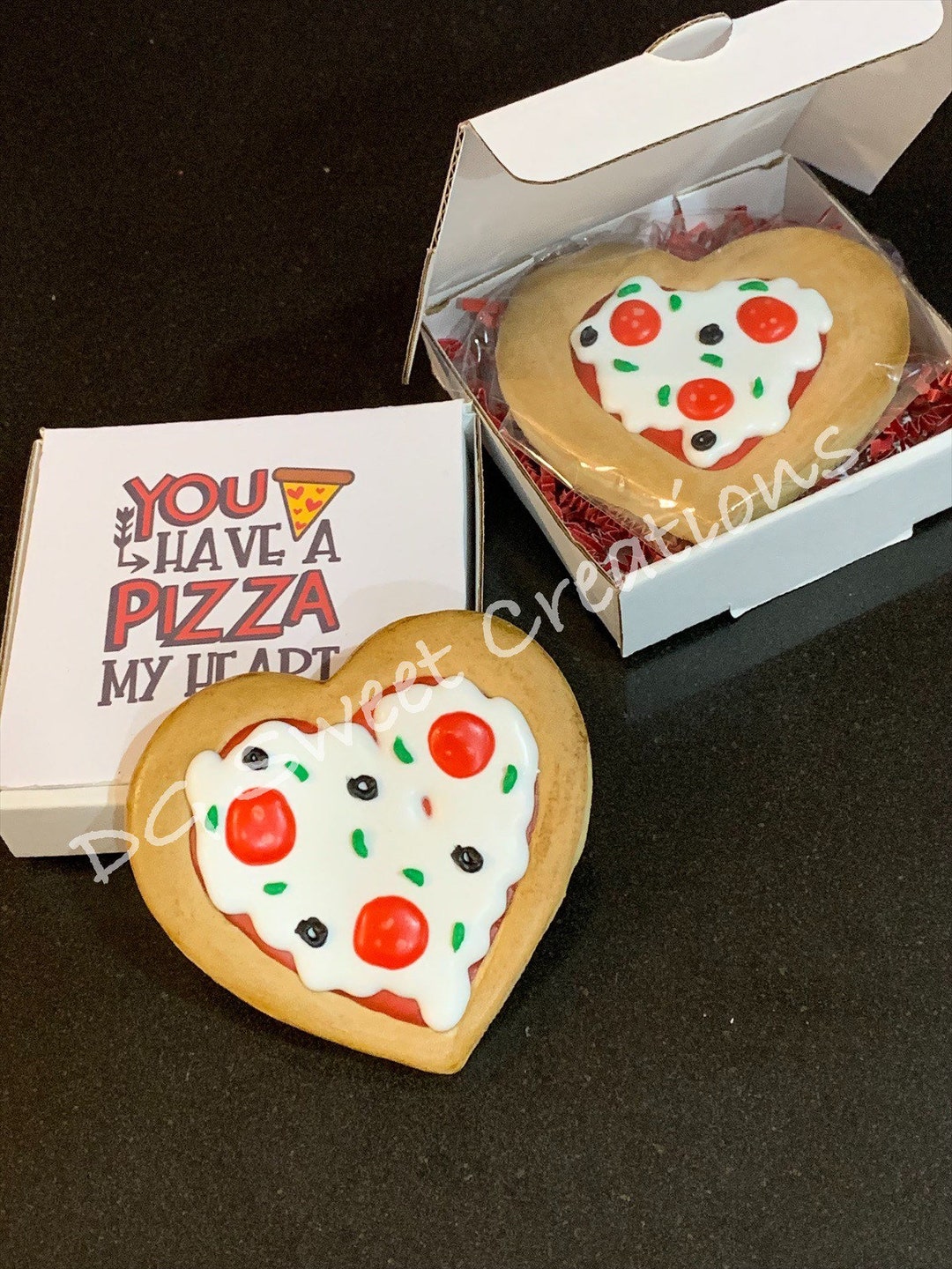 Valentine's Day Sugar Cookies - Valentine's Day Cookies - Pizza Cookies ...