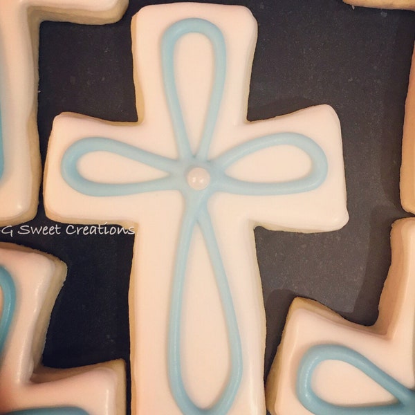 Cross Sugar Cookies - Etsy