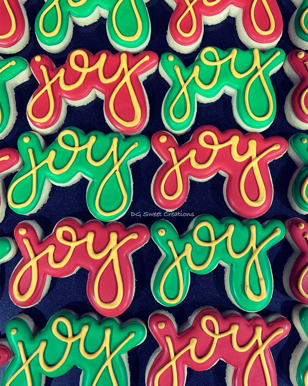 Joy Sugar Cookies - Holiday Cookies - 12 Cookies - Etsy