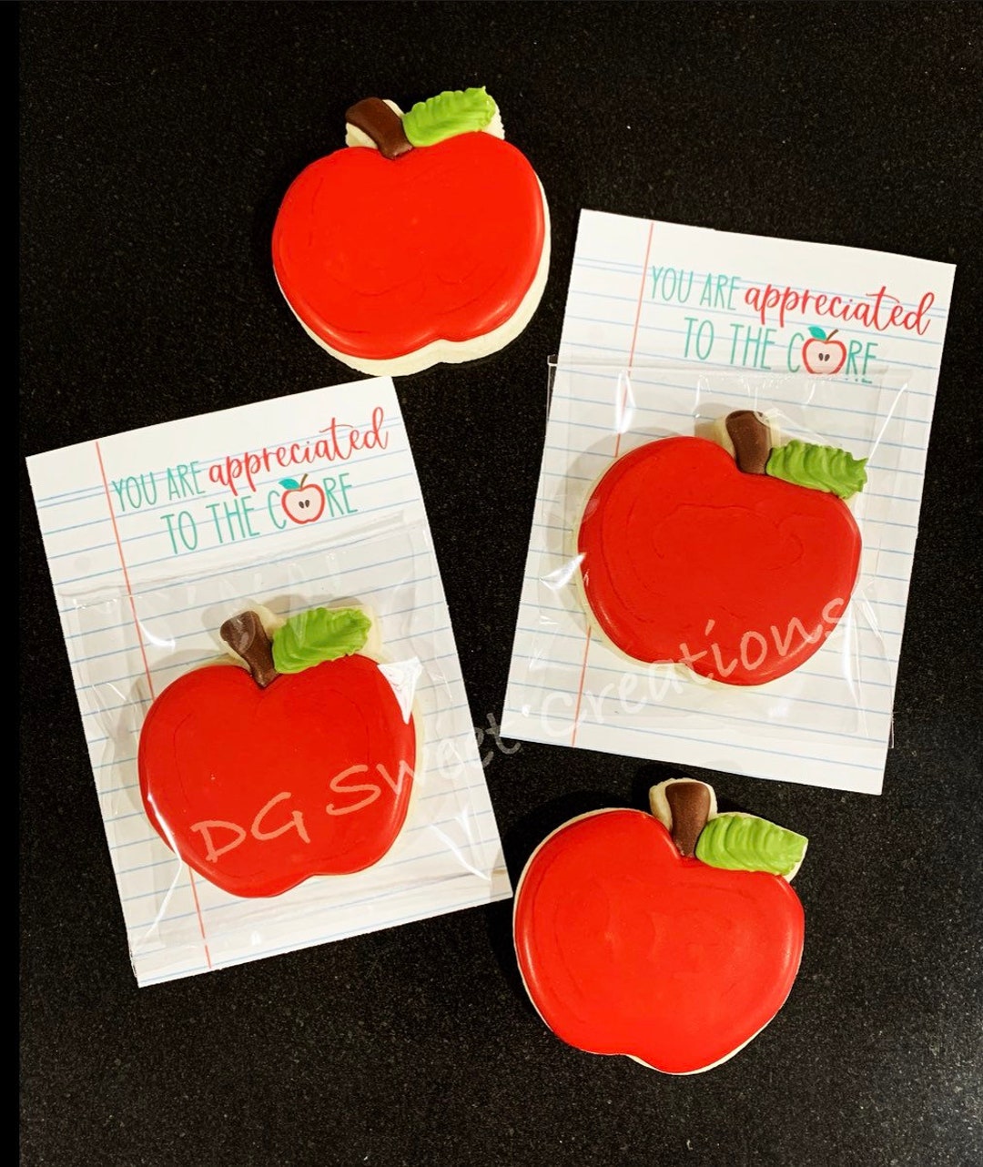 Teacher Appreciation Cookies Teacher Cookies 12 Small Cookies - Etsy