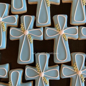 Cross Sugar Cookie - 12 Cookies - Etsy