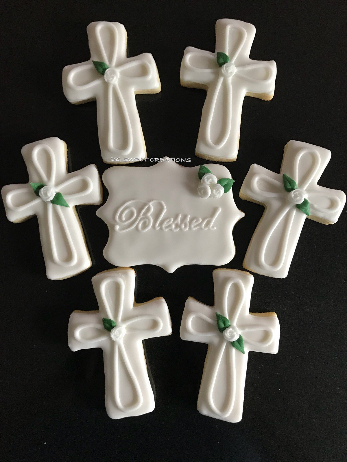Cross Sugar Cookies Christening Baptism Cookies 12 Cookies - Etsy