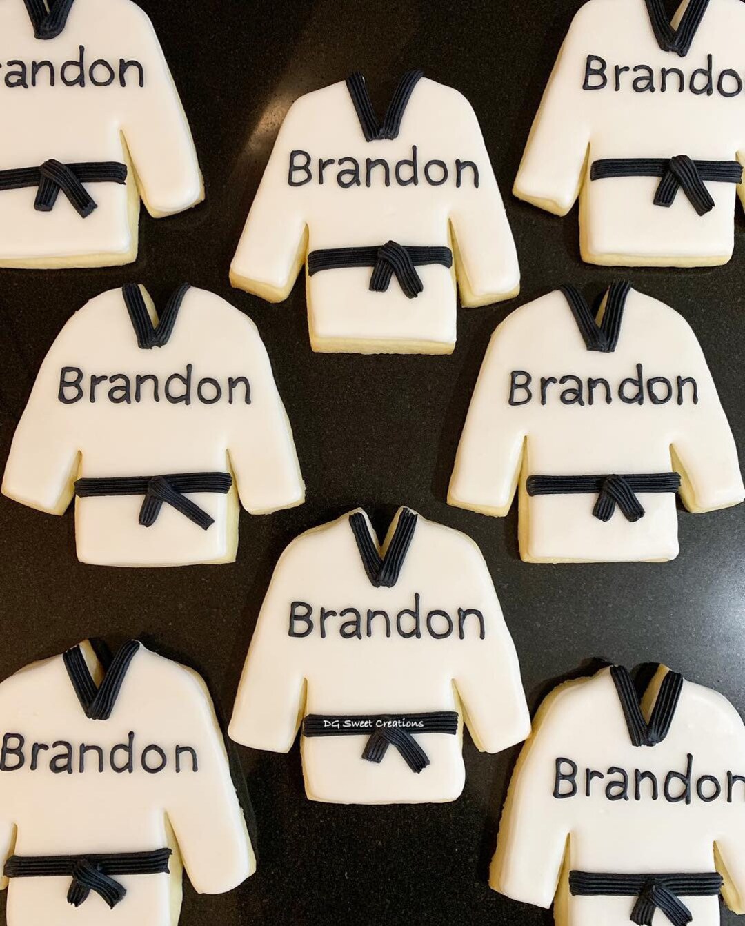 Karate Sugar Cookies - Black Belt Sugar Cookies - Etsy