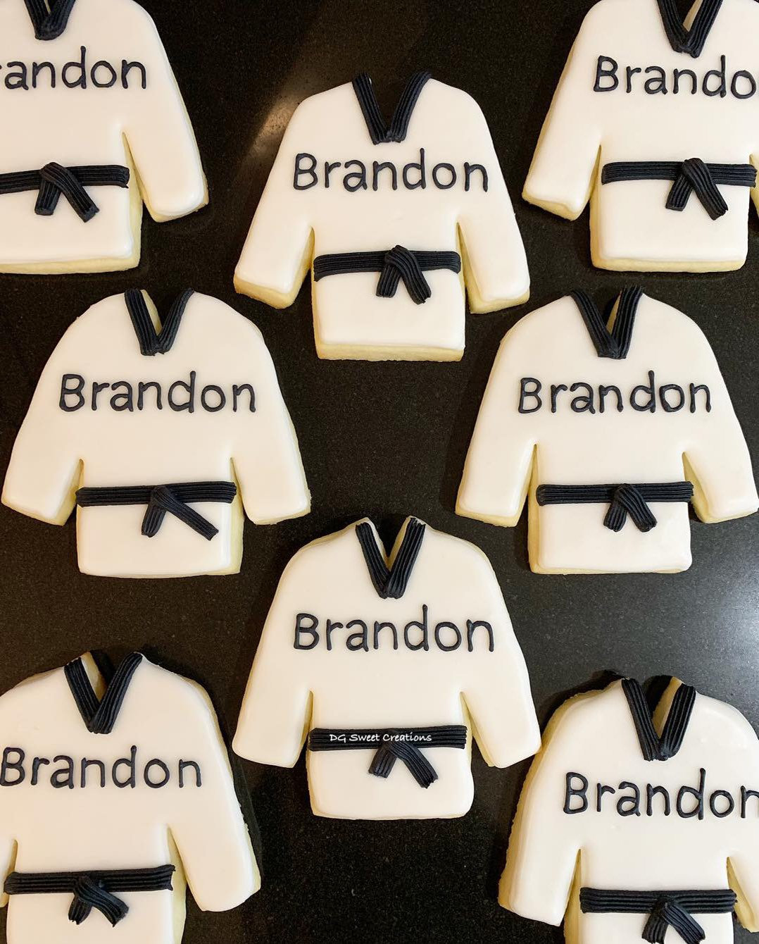 Karate Sugar Cookies Black Belt Sugar Cookies - Etsy