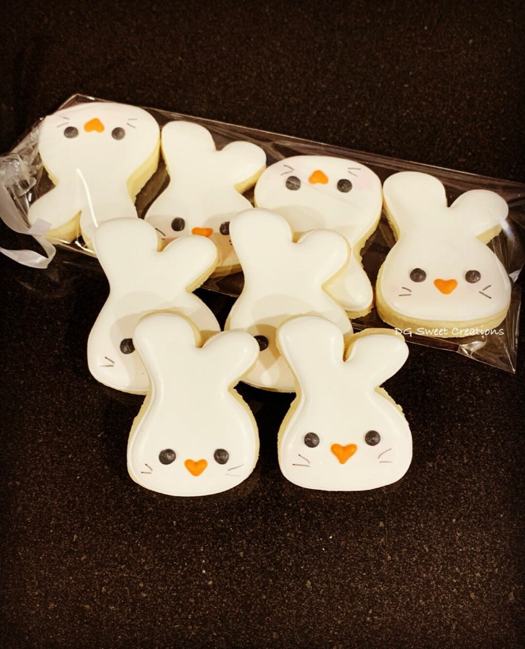 MINI EASTER COOKIES - Bunny Sugar Cookies - Mini Cookies - 12 Sleeves ...