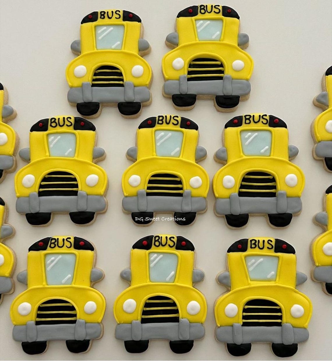 School Bus Sugar Cookies - Worlds Best Bus Driver - 12 Cookies - Etsy