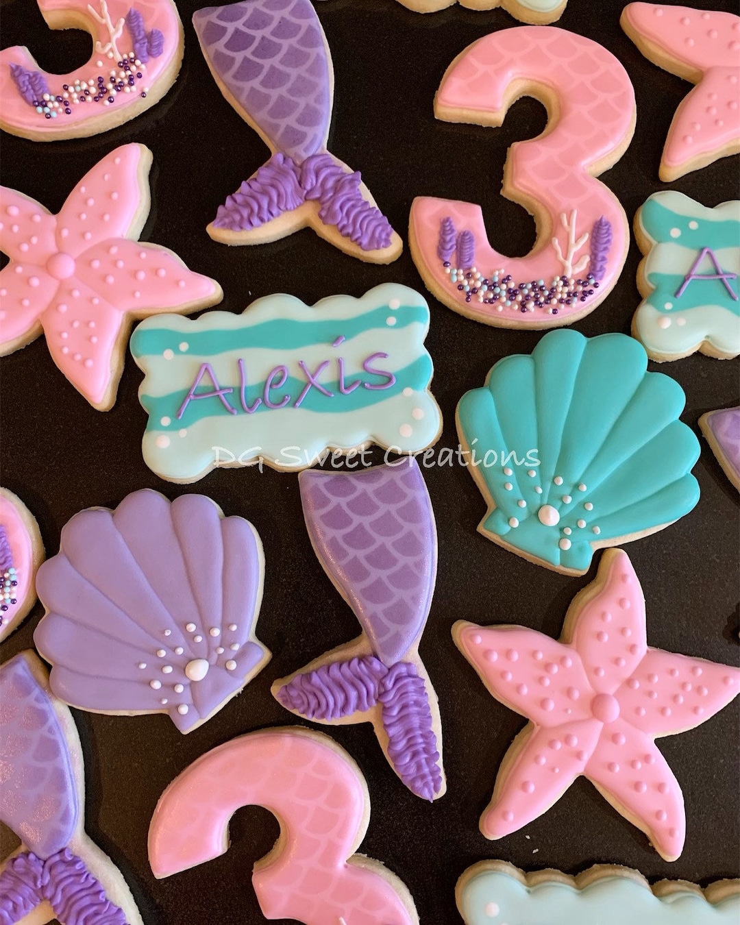 Mermaid Cookies - Customizable - 12 Cookies - Etsy
