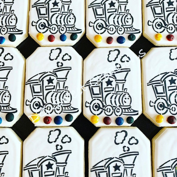 Train Cookie - Etsy