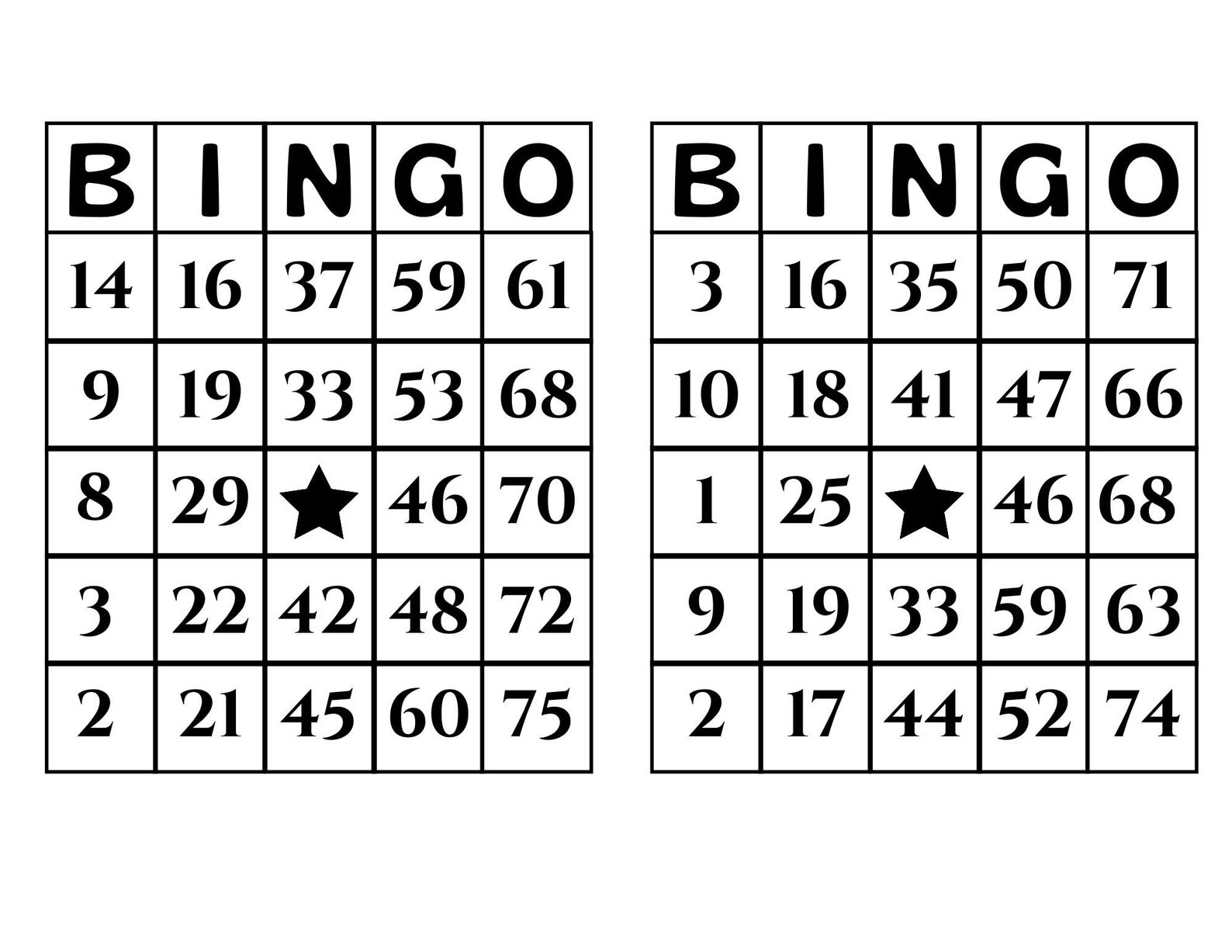 Printable Bingo Cards - Etsy Canada