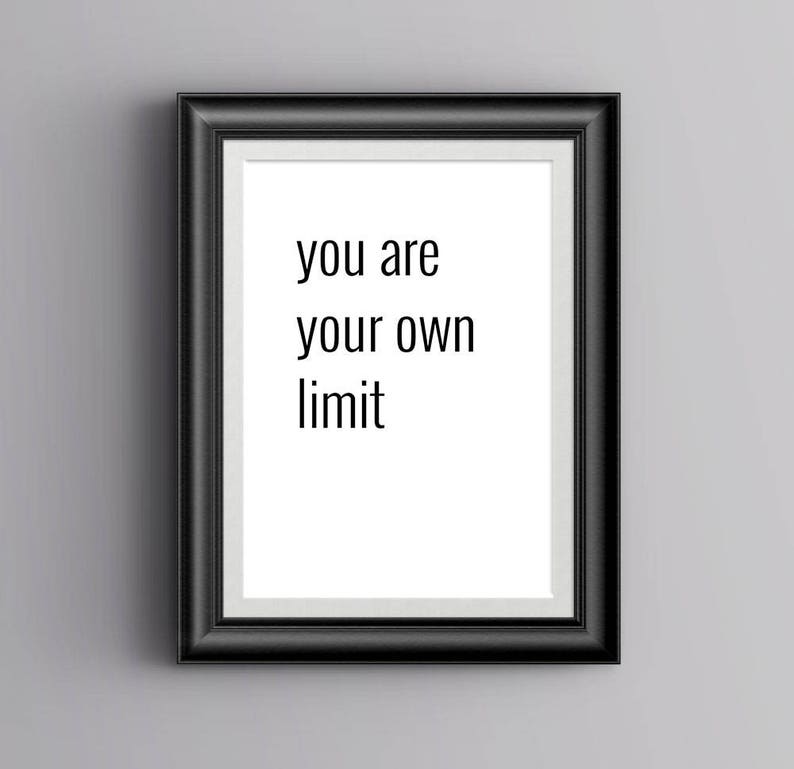 8x10 Minimalist Motivational and Positive Poster, Studio Décor ...