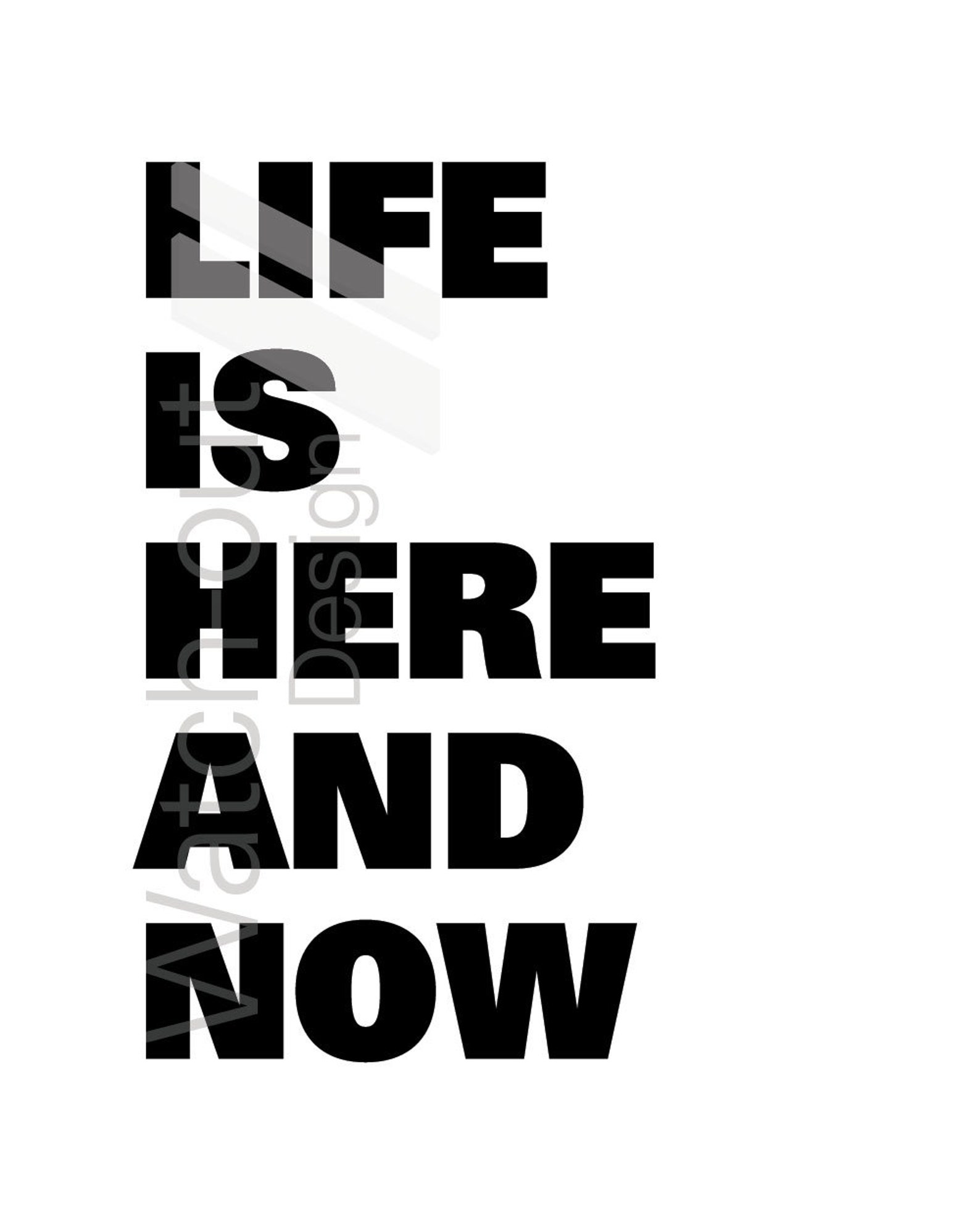 Black and White Positive Quote Poster, Minimalist Art Modern Style ...