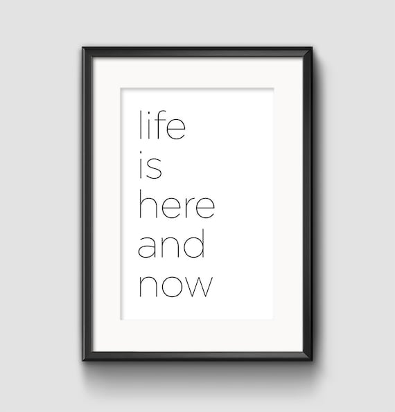 Black and White Positive Quote Poster Minimalist Art Modern | Etsy