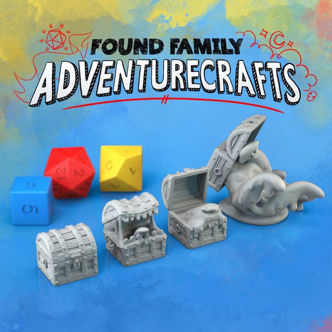 Treasure Chest Surprise! Closed Chest, Mimic and Slimes | Dnd/table Top ...