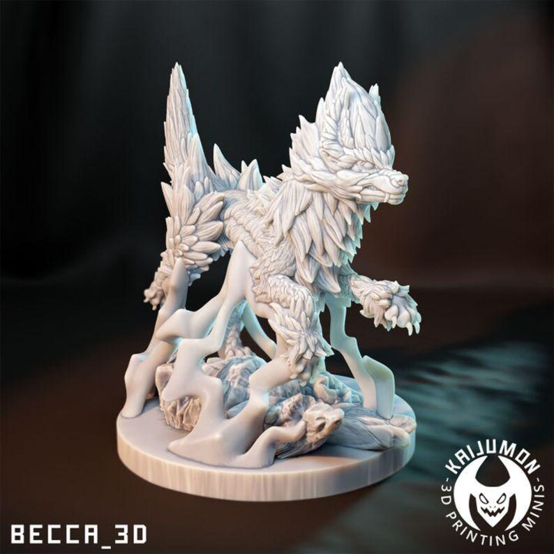 Kaijumon Thunder Hound | Dnd/table Top Mini | Kaijumon - Etsy