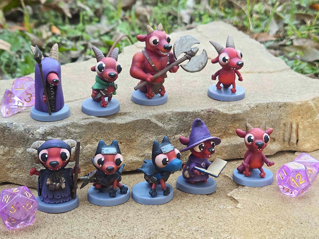 Red Kobold Painted Minis | Dnd/table Top Mini | Found Family Adventure ...