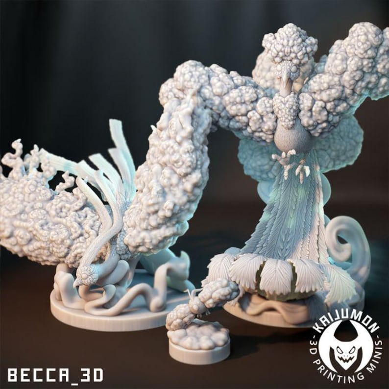 Kaijumon Cloud Bird | Dnd/table Top Mini | Kaijumon - Etsy