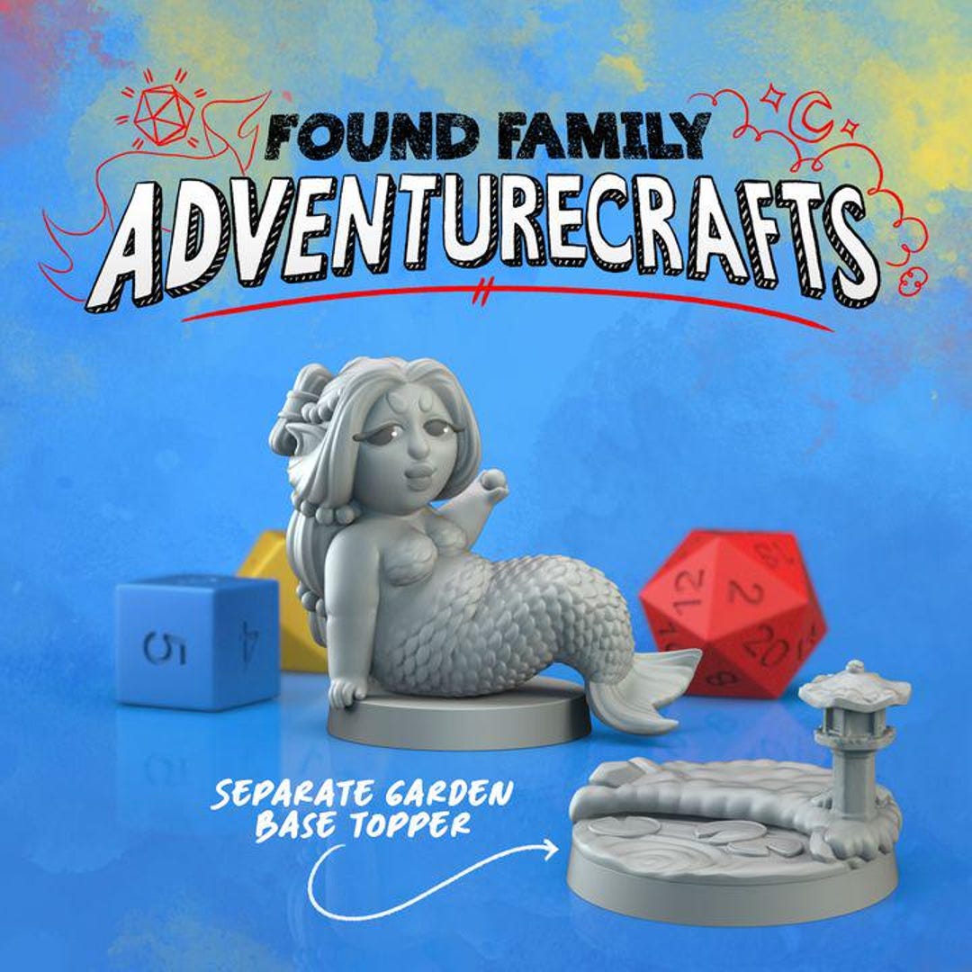 Palace Gardens - Koi Pond Mermaid | Dnd/table Top Mini | Found Family ...
