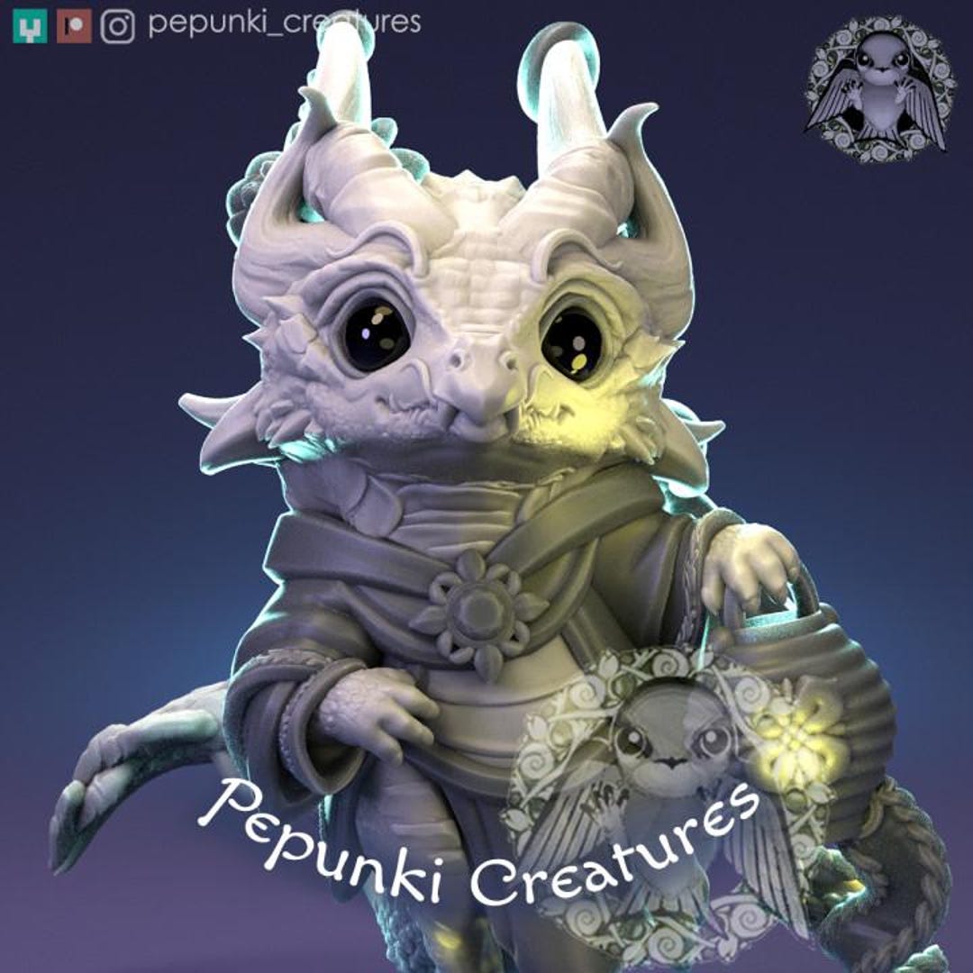 Little Dragon, Symbol of a Chinese New Year | Dnd/table Top Mini ...