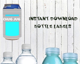 Chug jug labels | Etsy