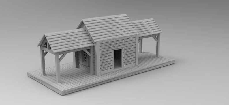 Small Town Station by WOW Buildings 3D Printable STL. - Etsy
