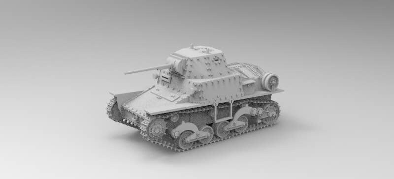 Italian Tank by WOW Buildings 3D Printable STL. Wargaming, Diorama ...