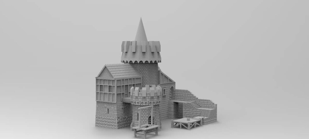 Prison by WOW Buildings 3D Printable STL Immediate Download. Wargaming ...