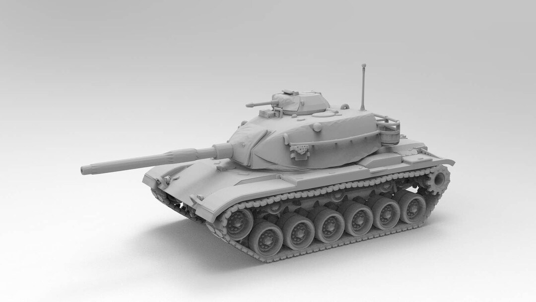 1/160 N Scale Military M60 MBT Printed in High Resolution Clear Resin ...