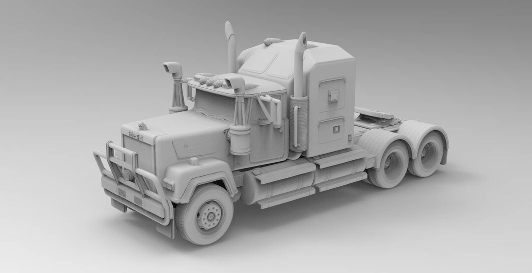 HO Scale 1/87 Mack Superliner Semi Truck Truck Imprimé en résine ...