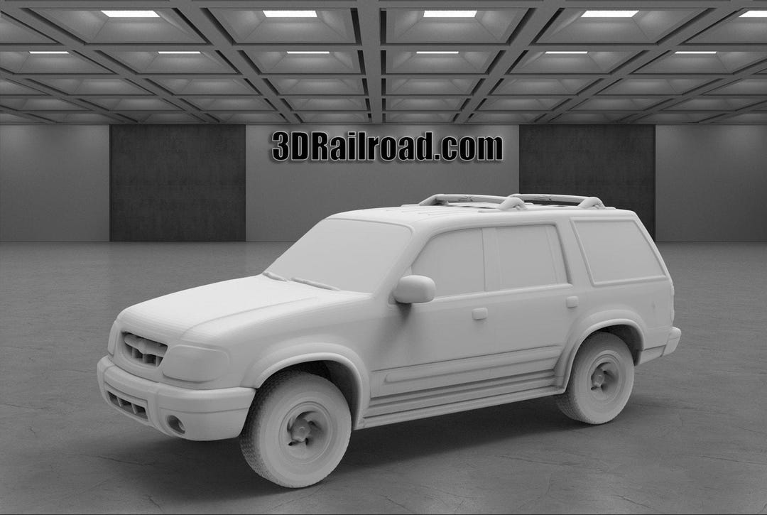 N Scale 1/160 1995 Ford Explorer 3d Printed in Clear Resin - Etsy