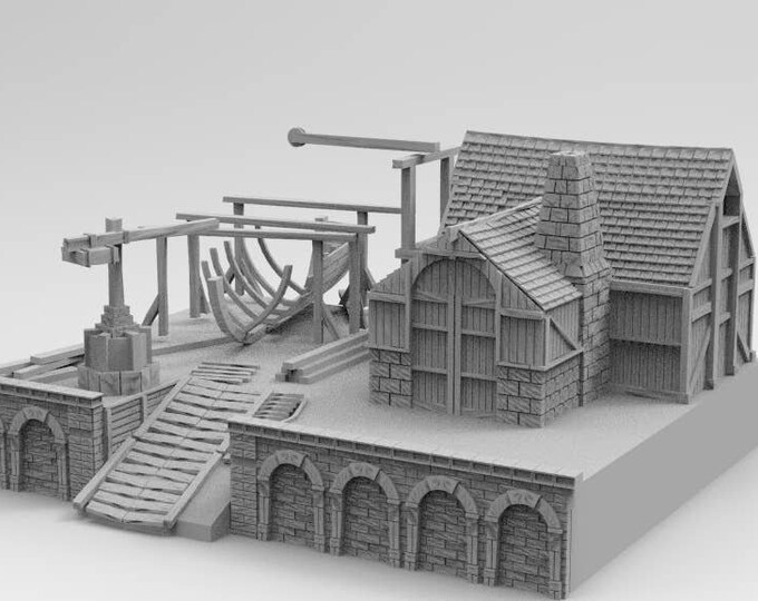 Boat Yard by WOW Buildings 3D Printable STL Immediate Download ...