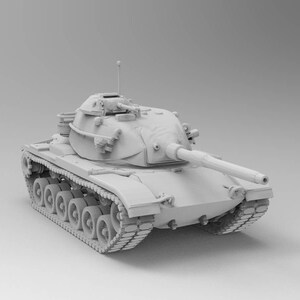 1/160 N Scale Military M60 MBT Printed in High Resolution Clear Resin ...