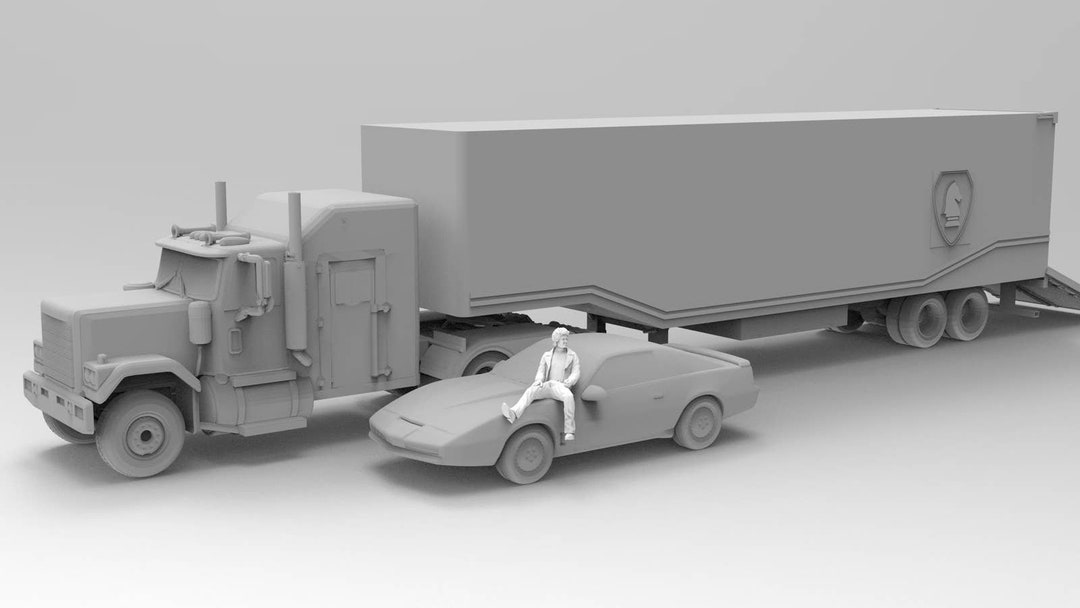 N Scale 1/160 Scale knight Rider Set Printed in Clear Resin - Etsy