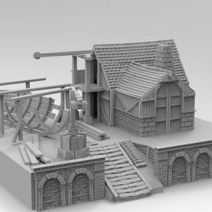 Boat Yard by WOW Buildings 3D Printable STL Immediate Download ...