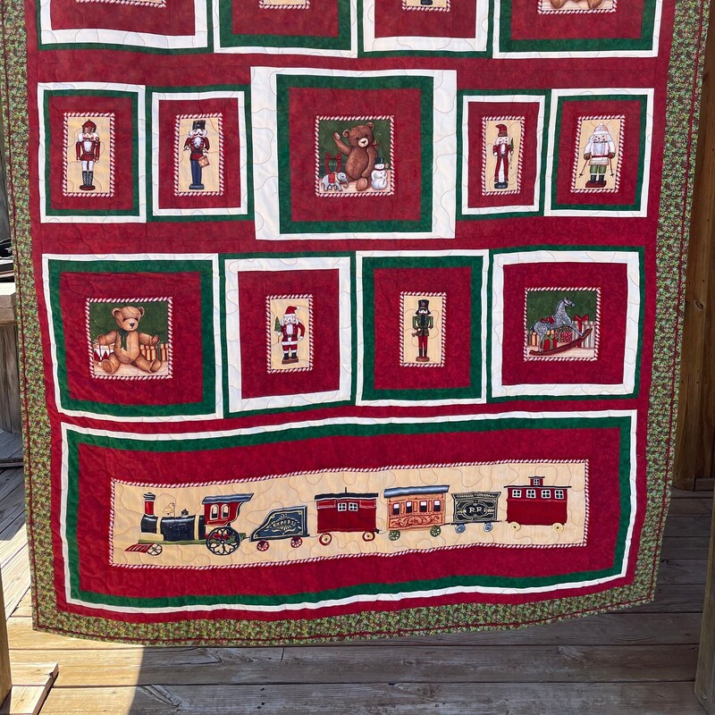 Train Quilt - Etsy