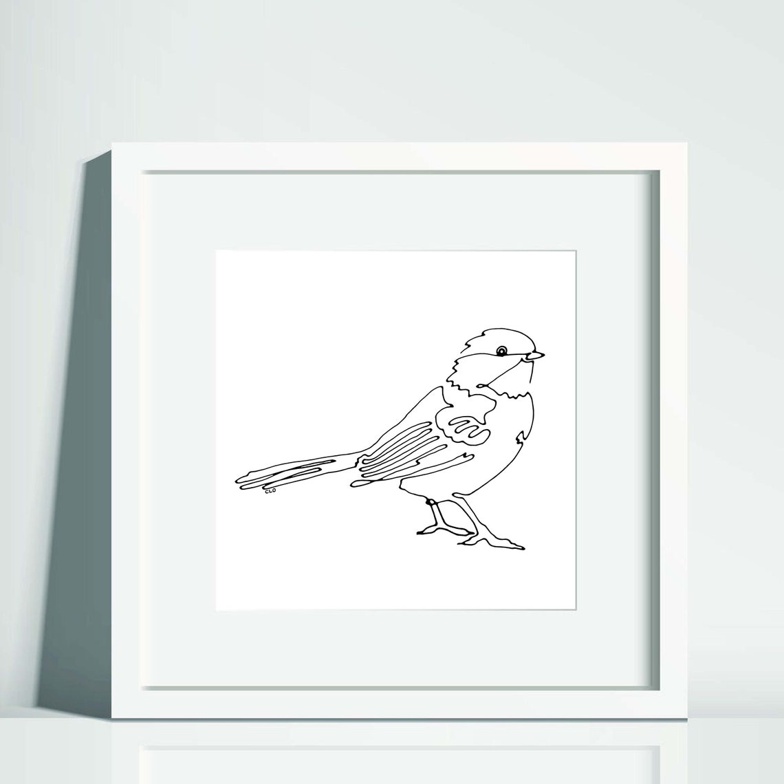 Abstract Bird Digital Download Modern One Line Drawing - Etsy