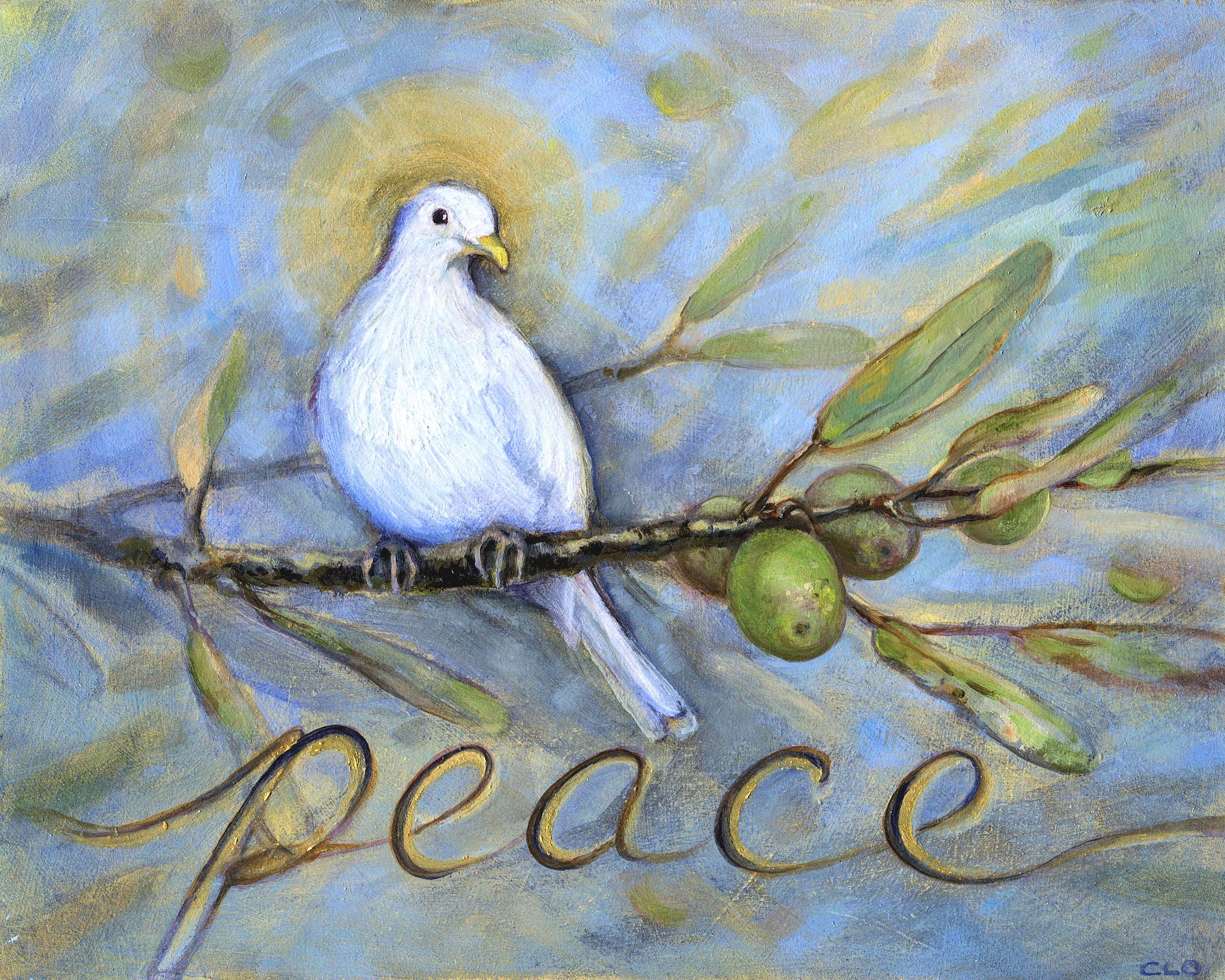 Peace Dove Painting