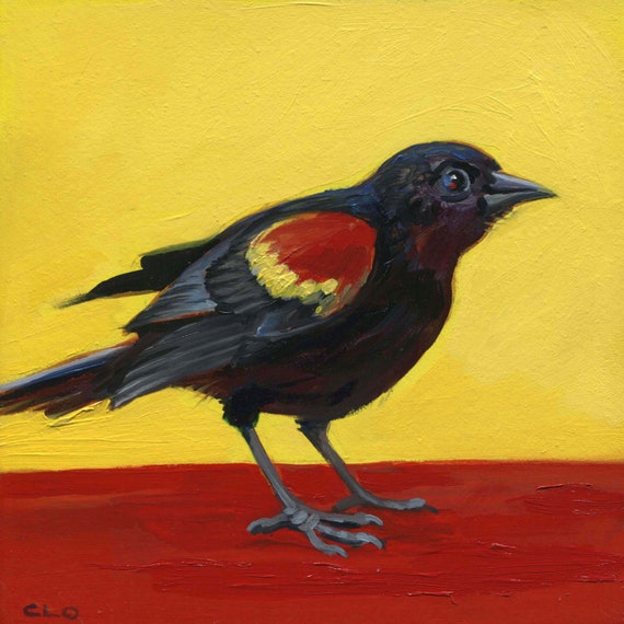 Blackbird Oil Paintings Sheila Flinn, 'Blackbird And Thrush', Original