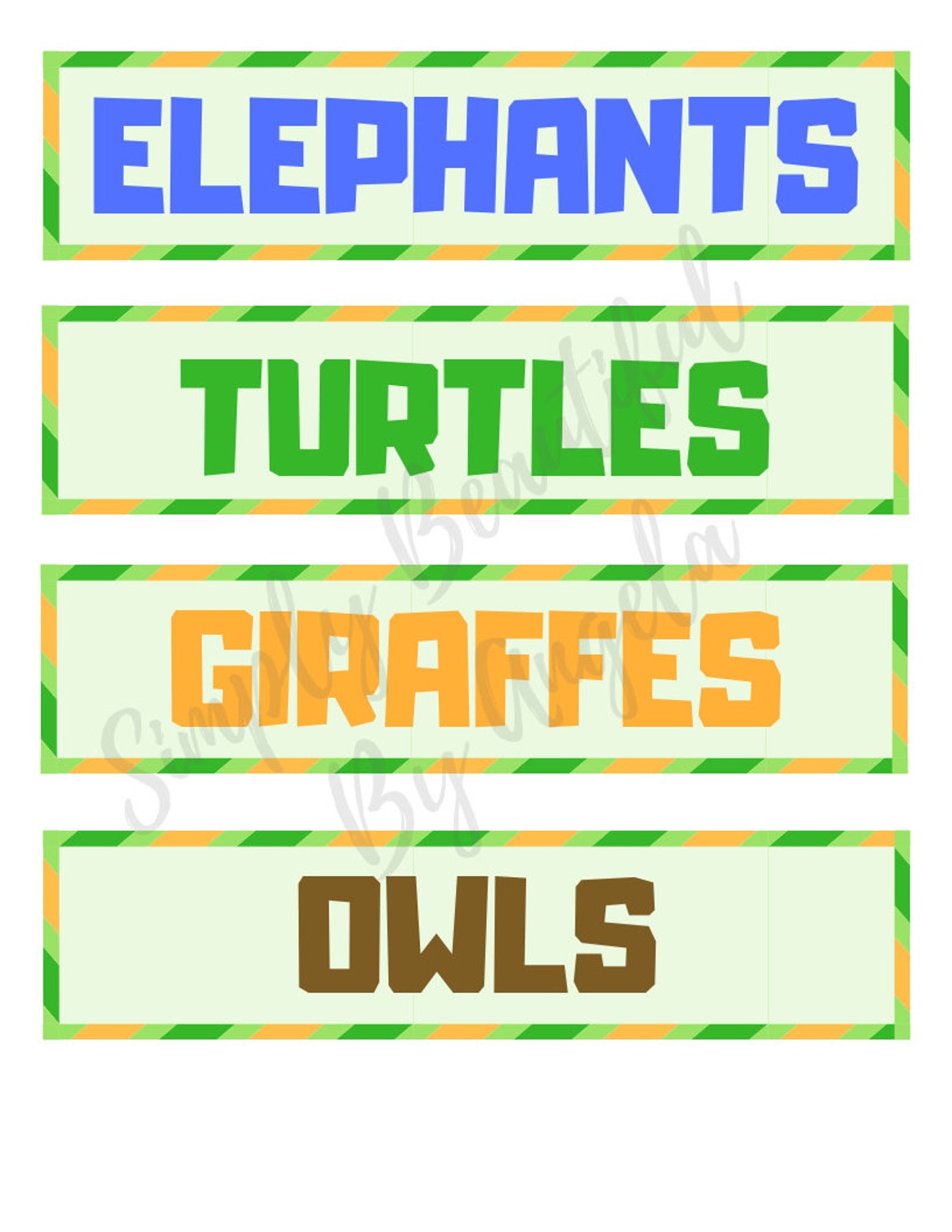 Zoo Theme Party Printables for Zoo Sign - Etsy