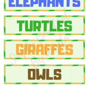 Zoo Theme Party Printables for Zoo Sign - Etsy