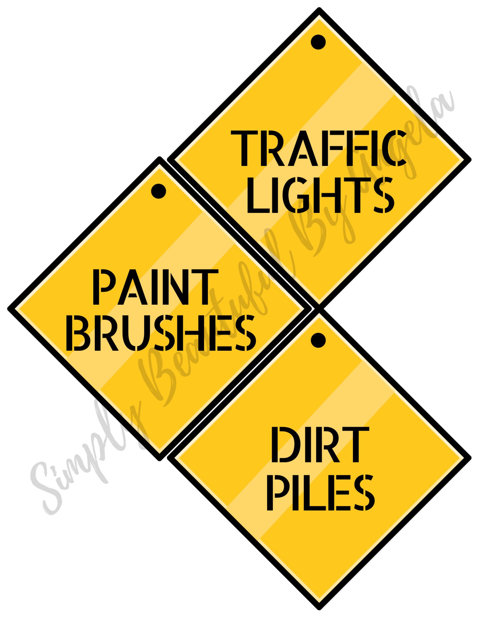 Construction Party Food Sign Printables | Etsy