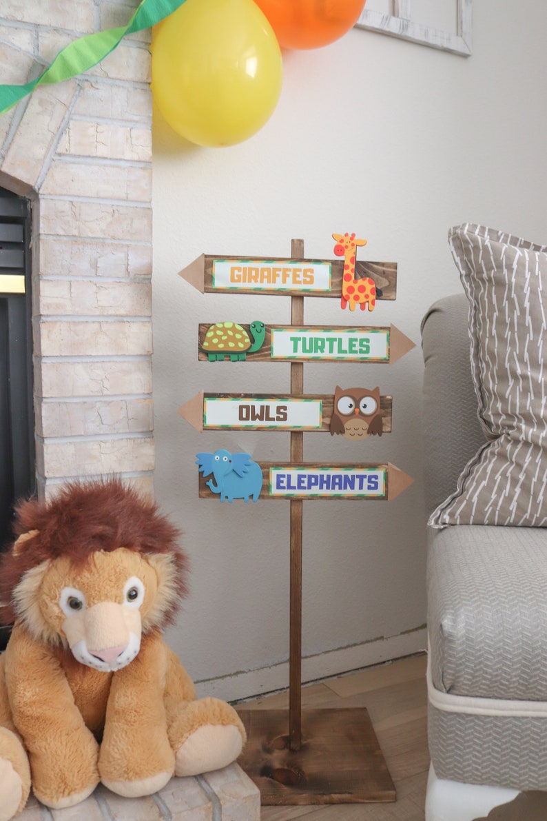 Zoo Theme Party Printables for Zoo Sign - Etsy